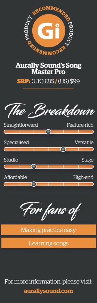 Aurally Sound Song Master Pro | REVIEW - Guitar Interactive Magazine